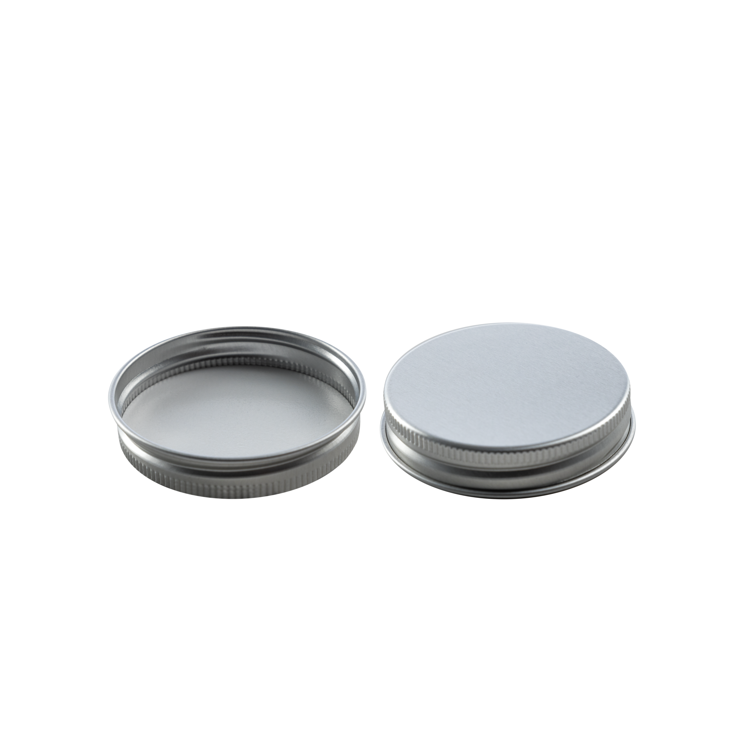 53-400 Silver Aluminum Lid With PE Liner - Sample