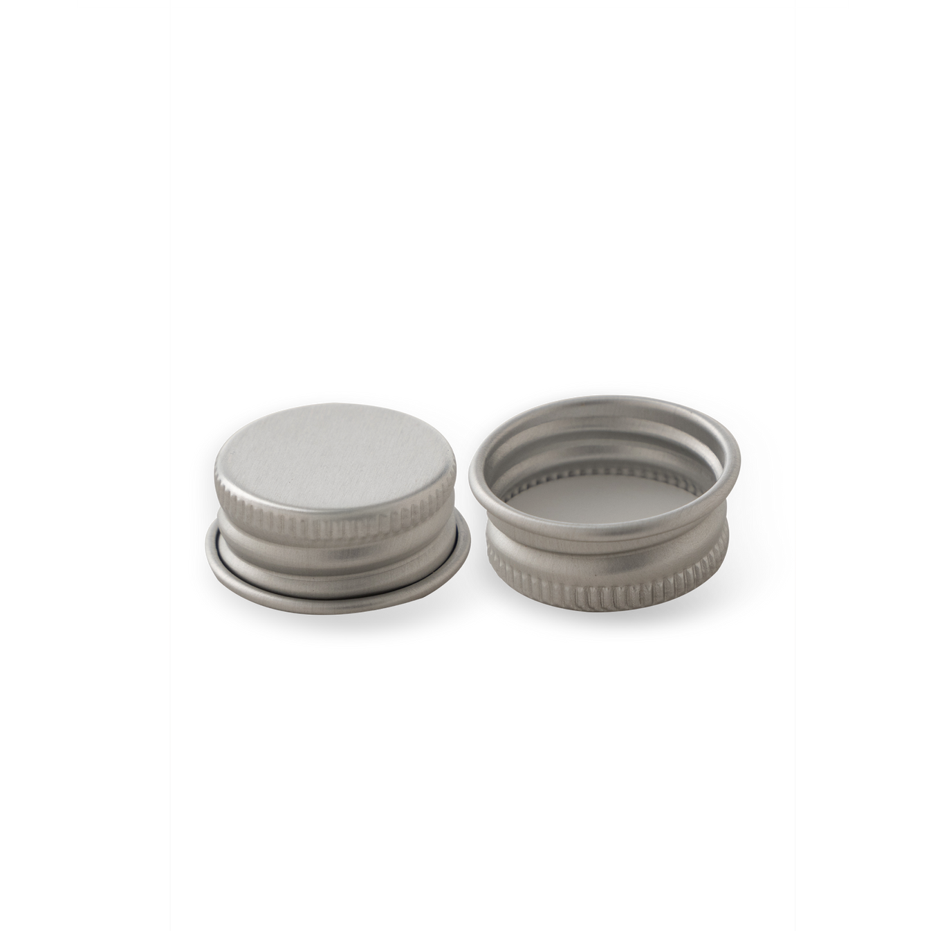 22-400 Silver Aluminum Cap with PE Liner